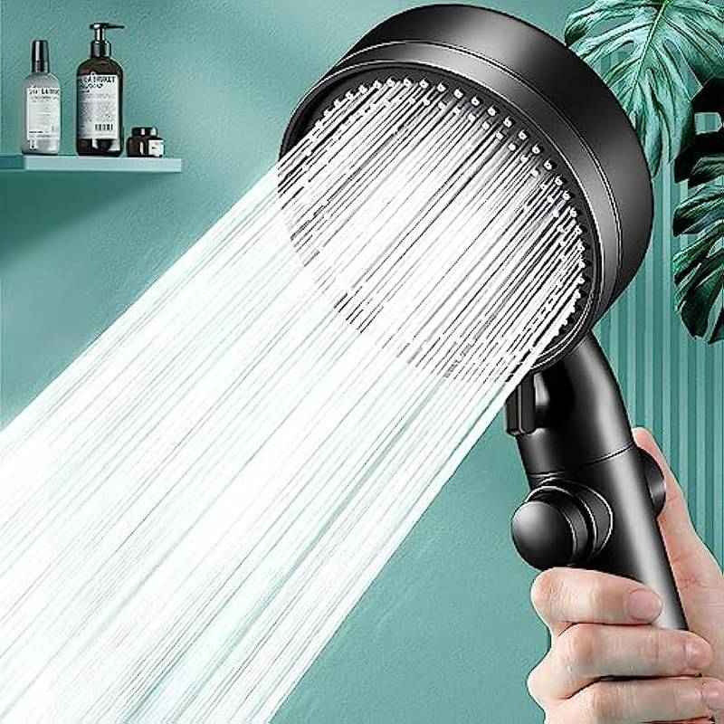 Туш под висок притисок, 5 приспособливи режими за туширање, заштедете вода и уживајте во ...
